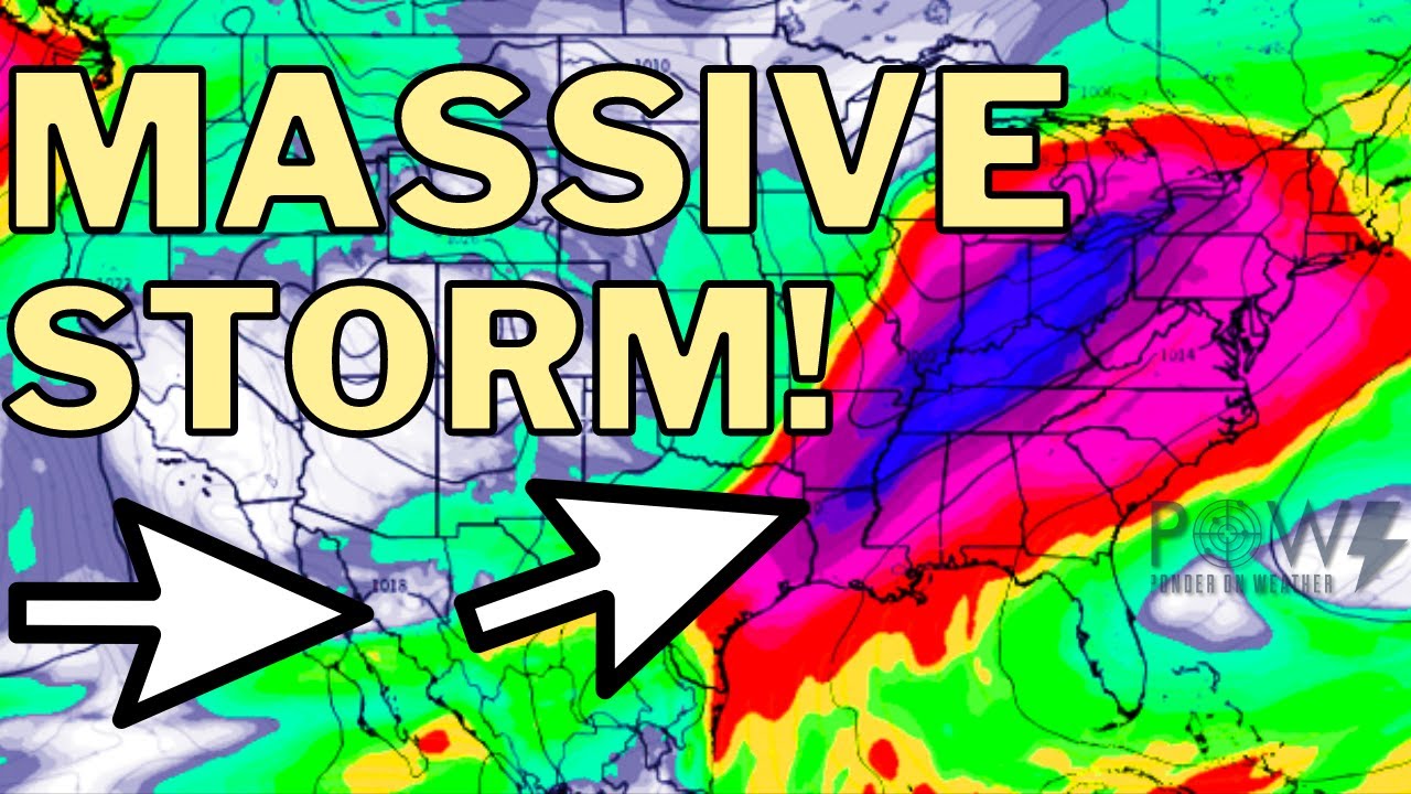 Massive Storm System! Huge Trough Brings Heavy Snow & Nocturnal ...