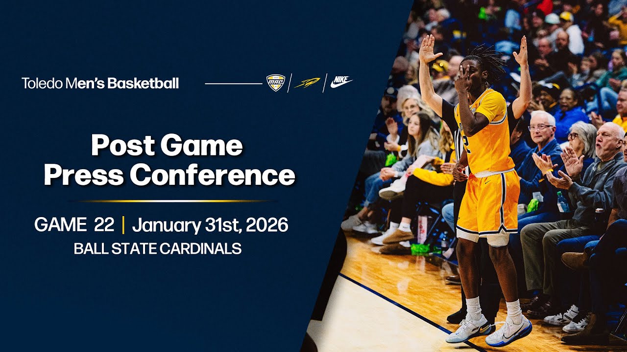 Toledo Men's Basketball vs Ball State Post Game Press Conference - YouTube