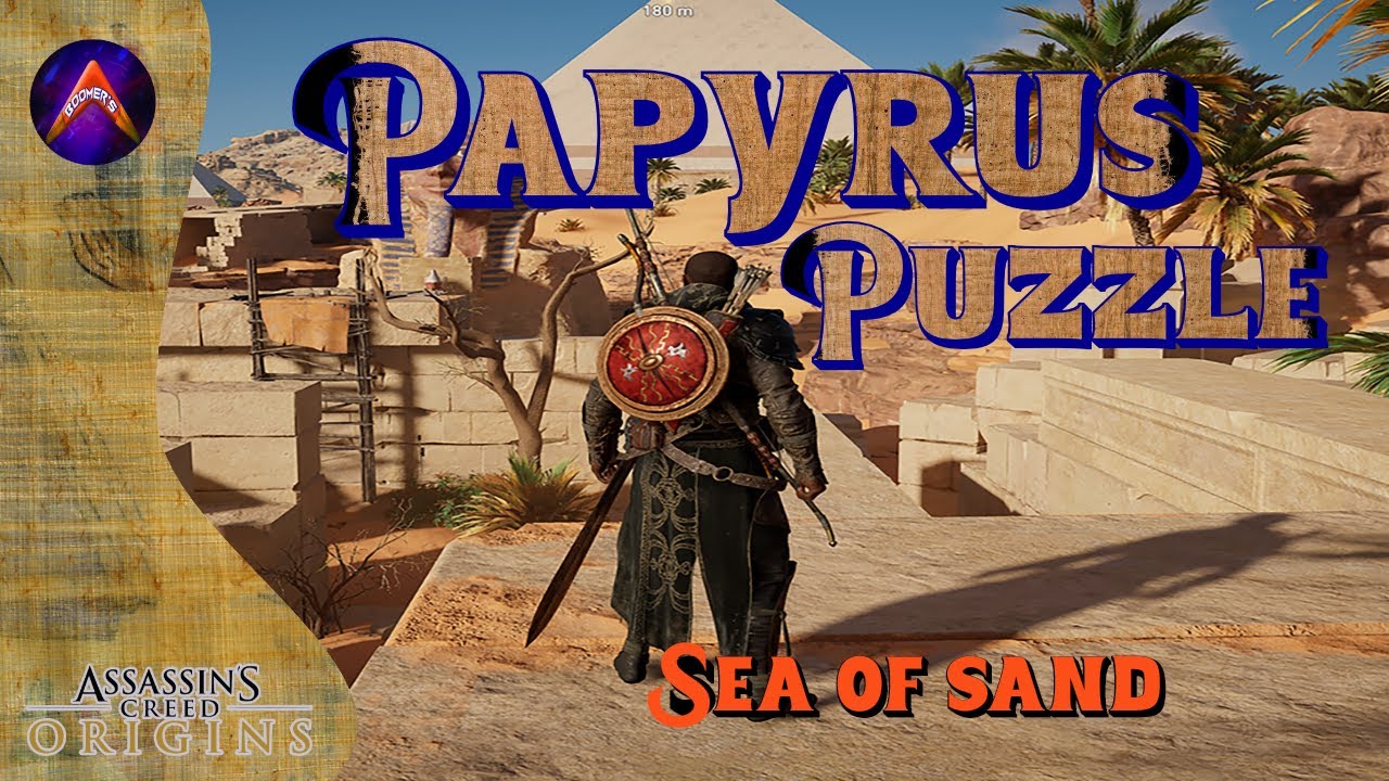 AC Origins - Sea of Sand Papyrus Puzzle - YouTube