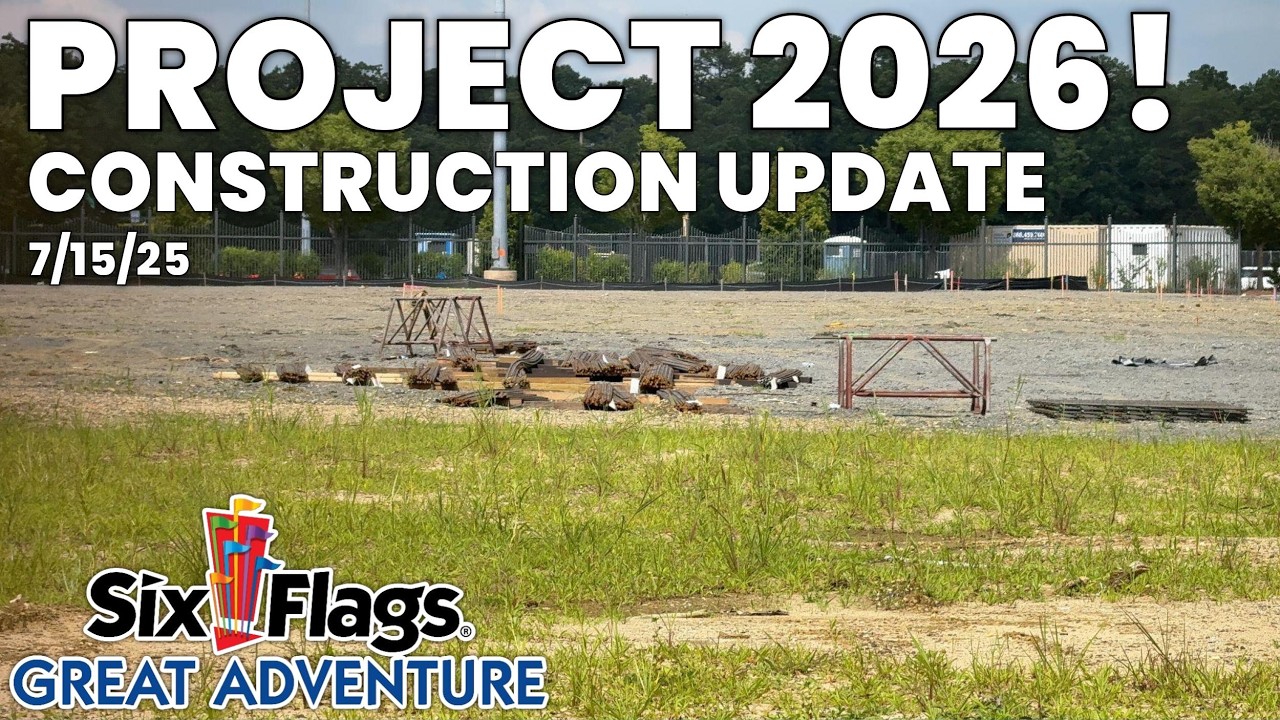 Construction STARTING on 2026 Coaster at Six Flags Great Adventure ...