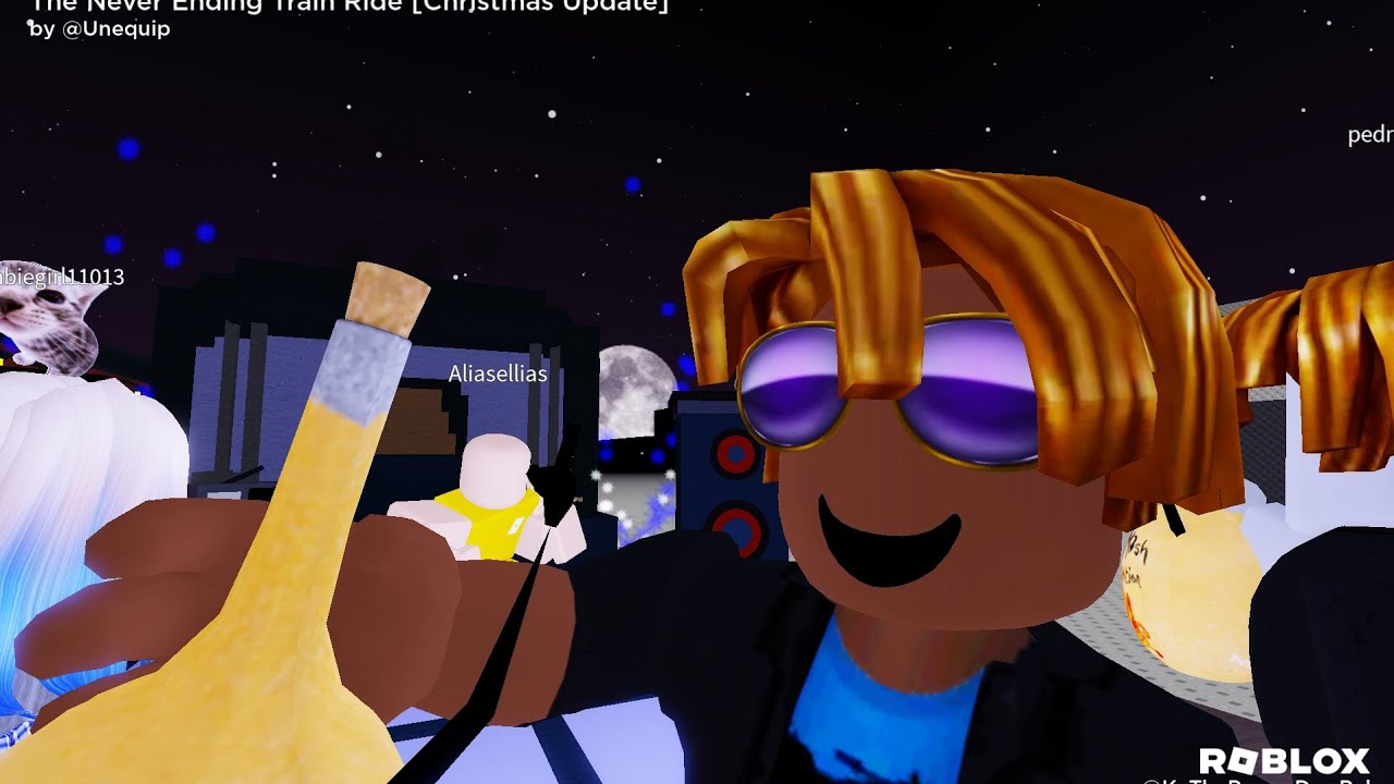 Party on the Christmas train 🤪 😜 😎 Ky'Lor the Rockstar roblox - YouTube