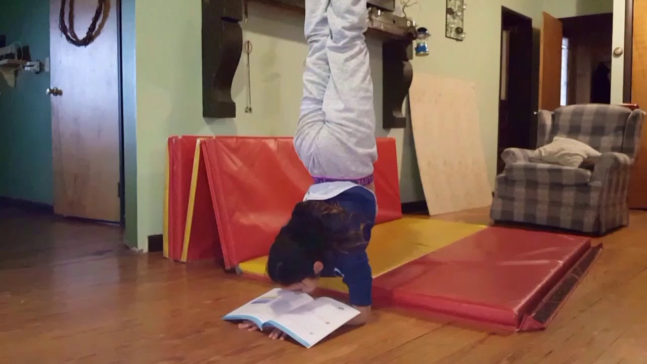 Elbow stand fun! Acro Allison - YouTube