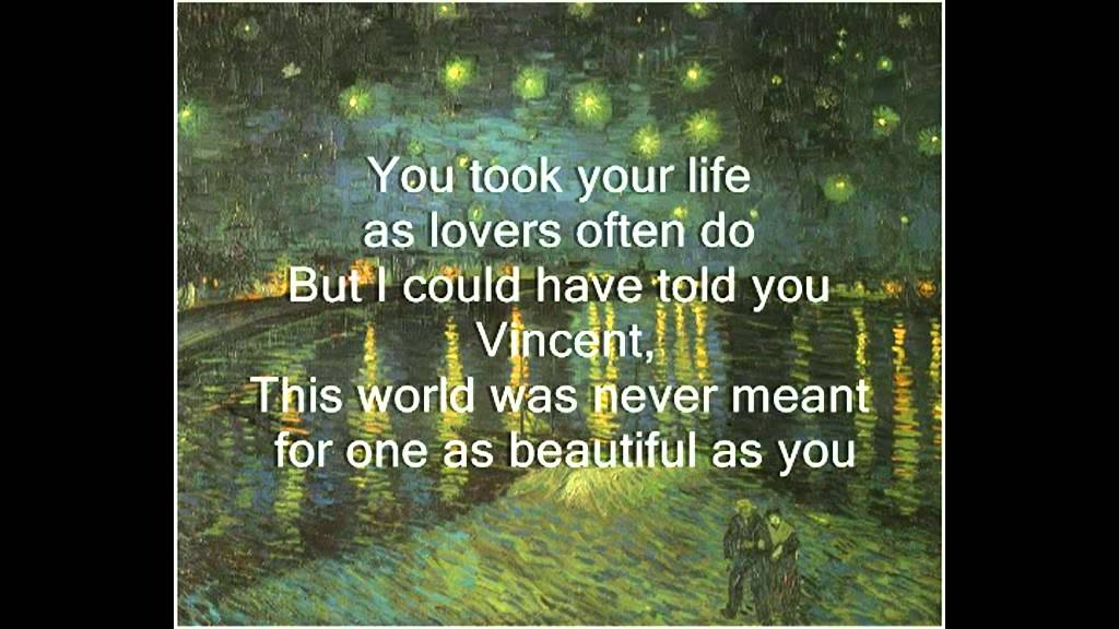 Lucky - Vincent / Starry, Starry Night (Don McLean, Josh Groban) cover ...