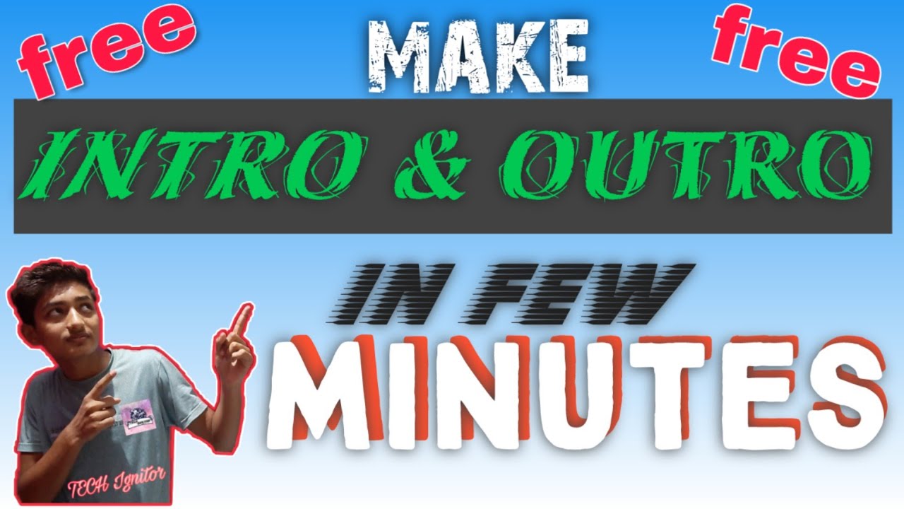 How to make cool intro for youtube channel with android mobile in few ...