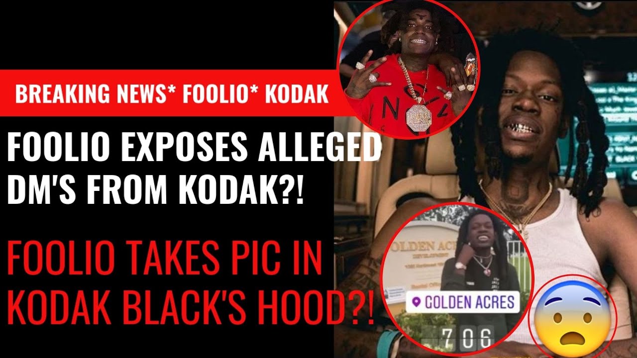 Breaking News!! Foolio Dissing Kodak Black!! Foolio Takes Pic in Kodak ...