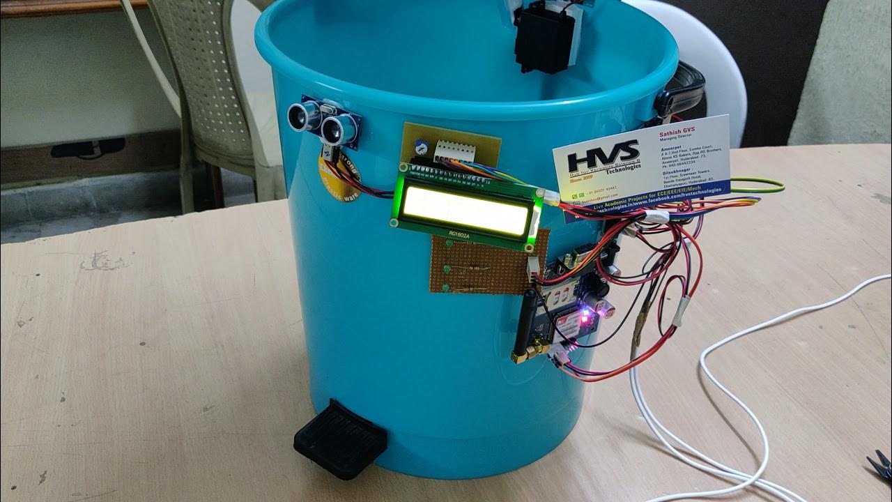 SMART DUSTBIN for SMART CITY with SMS Alerts Using #Arduino #GSM - YouTube