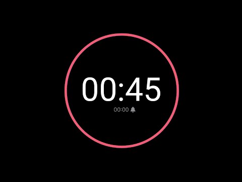 45 Second Countdown Timer / iPhone Timer Style