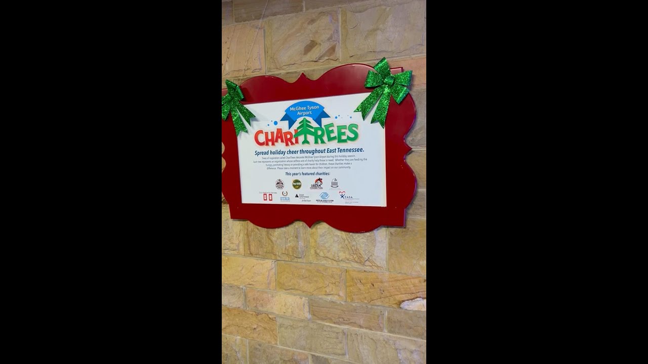 Gold Star Christmas Trees at McGhee Tyson Airport - YouTube