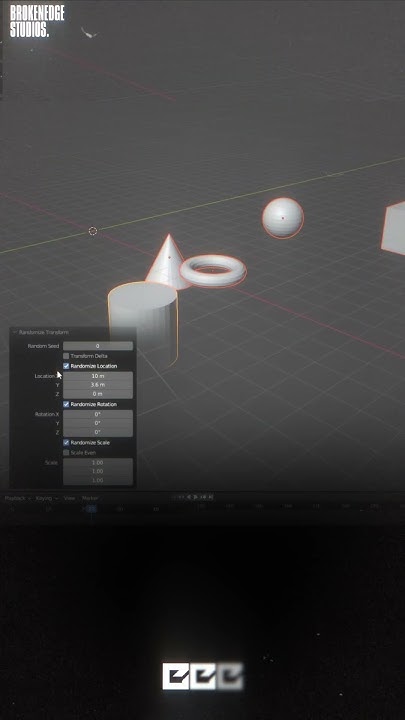 Quick Tip 8 How To Randomize Objects In Blender 3d Animation Youtube 