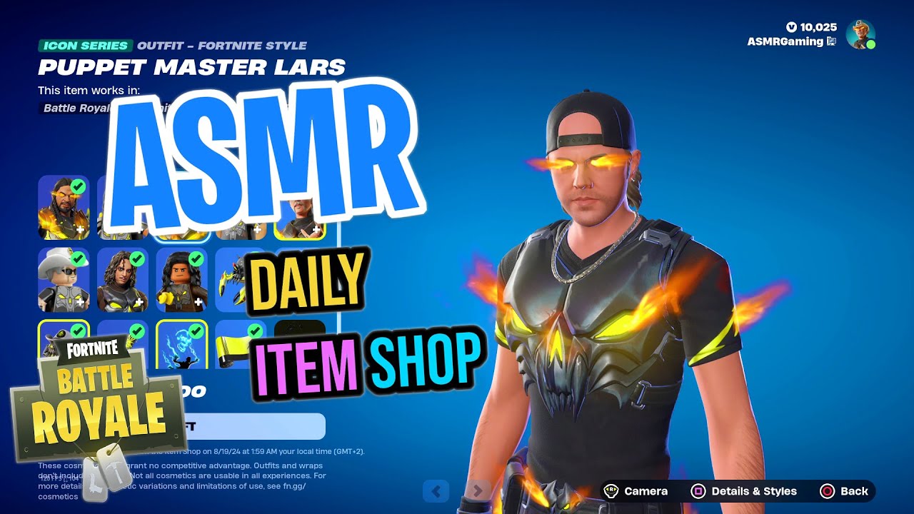 ASMR Fortnite Metallica and Summer Skins! Daily Item Shop 🎮🎧 Relaxing ...