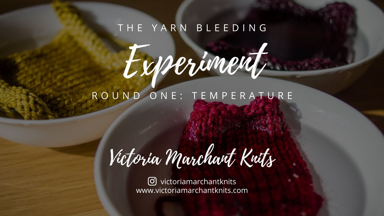 Yarn Bleeding Experiment - Round One - YouTube