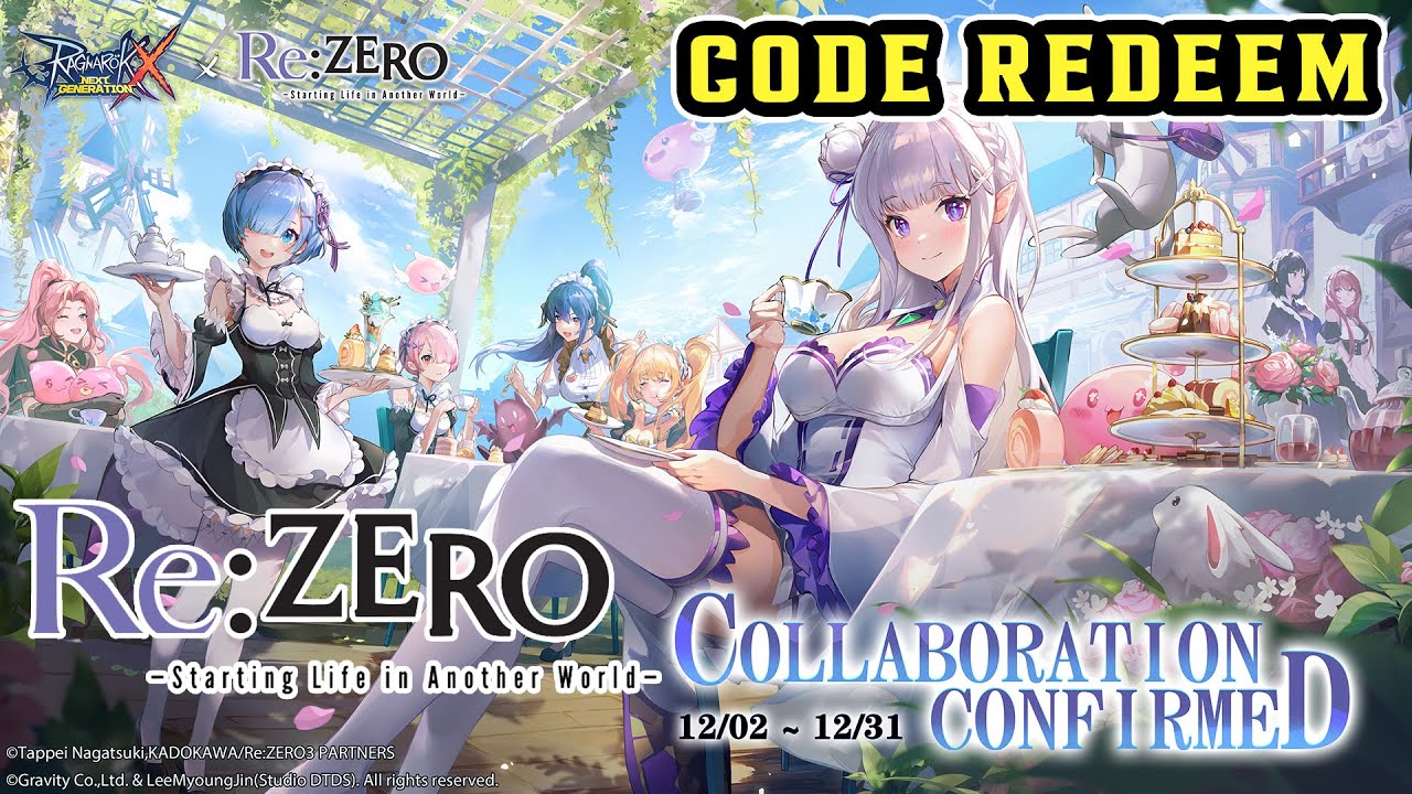 ROX - COLLAB RE:ZERO COMING SOON !! CODE REDEEM - YouTube