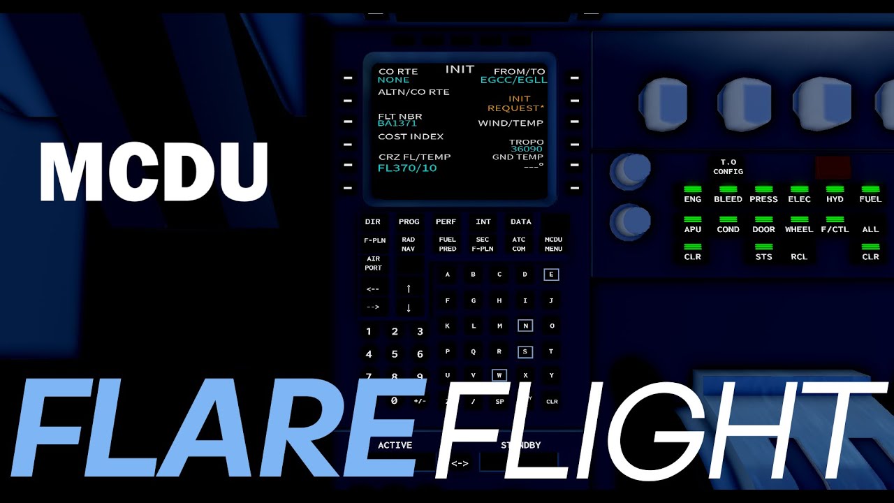 Interactable MCDU in roblox - Flareflight - cockpit - MCDU test - YouTube
