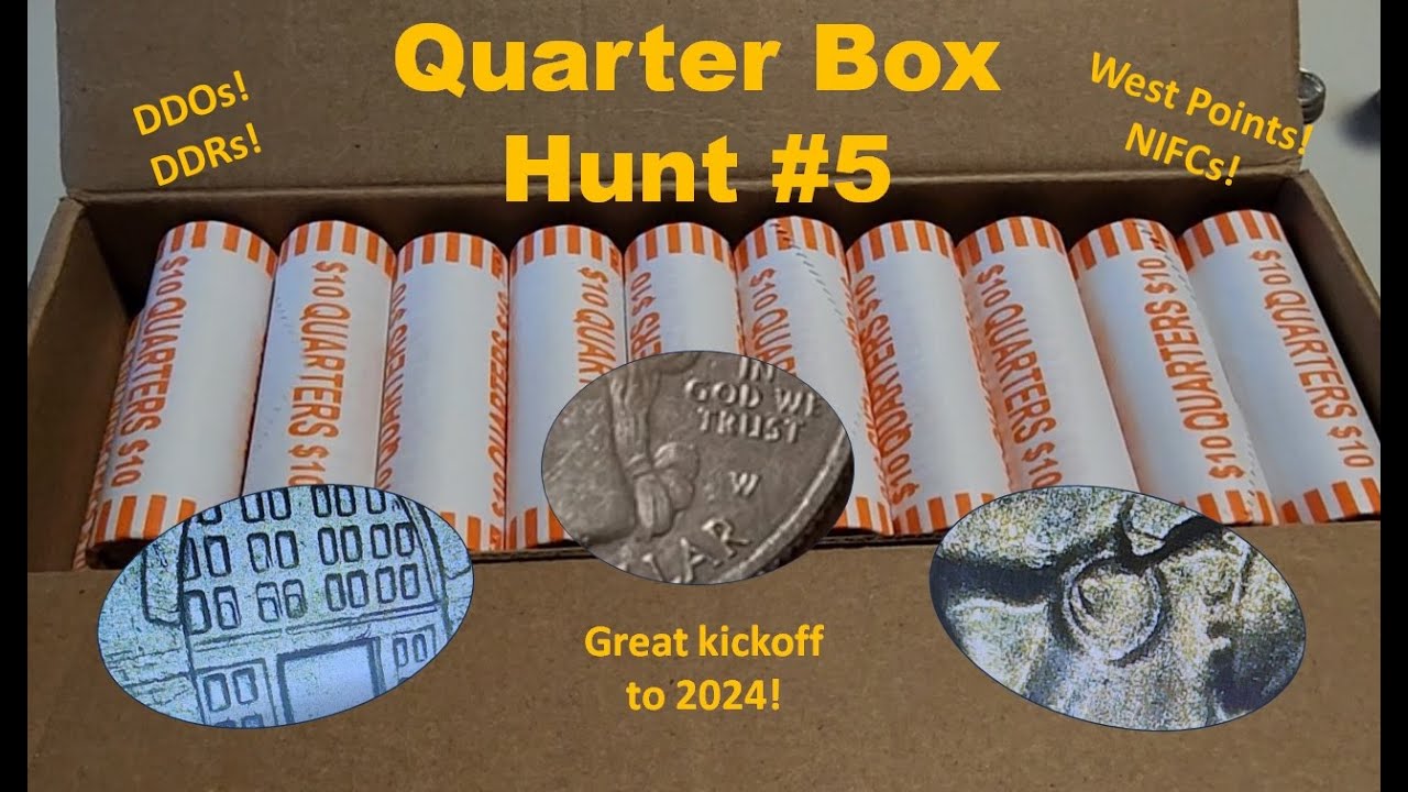 Huge First Quarter Box Hunt of 2024! Quarter Box Hunt #5 - YouTube