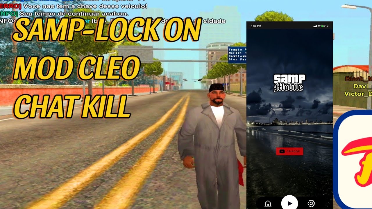 APK ATUALIZADO PARA ANDROID 11 E 13 | COM LOCK ON, MOD CLEO. #gameplay ...