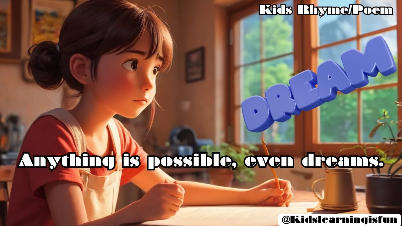 Anything is possible, even dreams l kids Song l Rhymes for Children ...