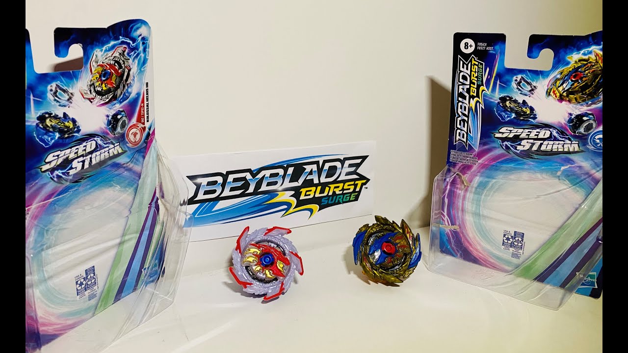 Kolossal Helios and super Hyperion beyblade burst surge unboxing - YouTube