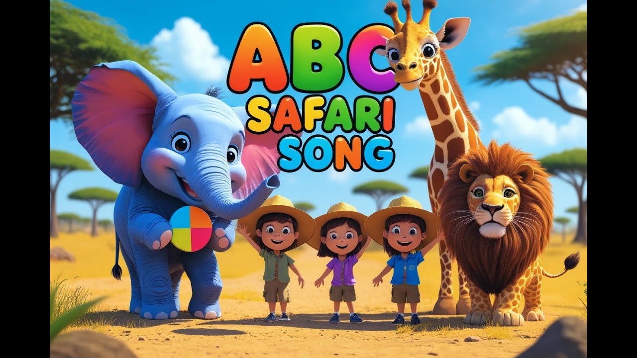 ABC Safari Animals Song | Learn Alphabet with Animal Sounds - YouTube