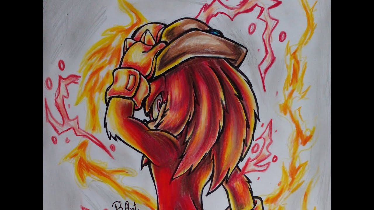 Dibujo de Knuckles The Echidna (Serie Version) | Blake_Art - YouTube
