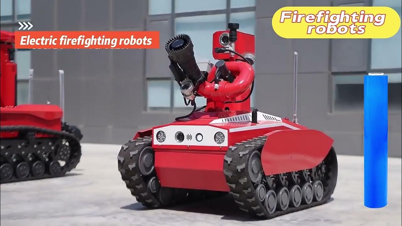 Batteries used by fire fighting robots - YouTube
