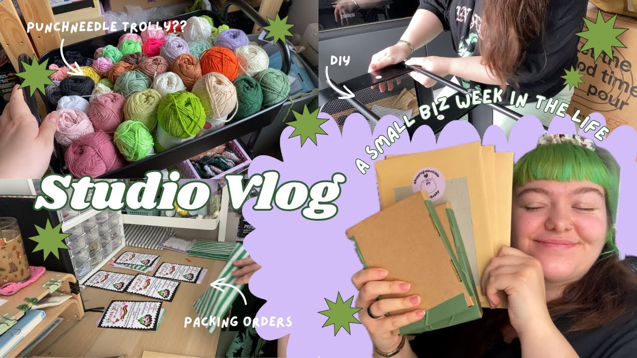 Studio Vlog💖 A small business week in the life of shop update, market ...