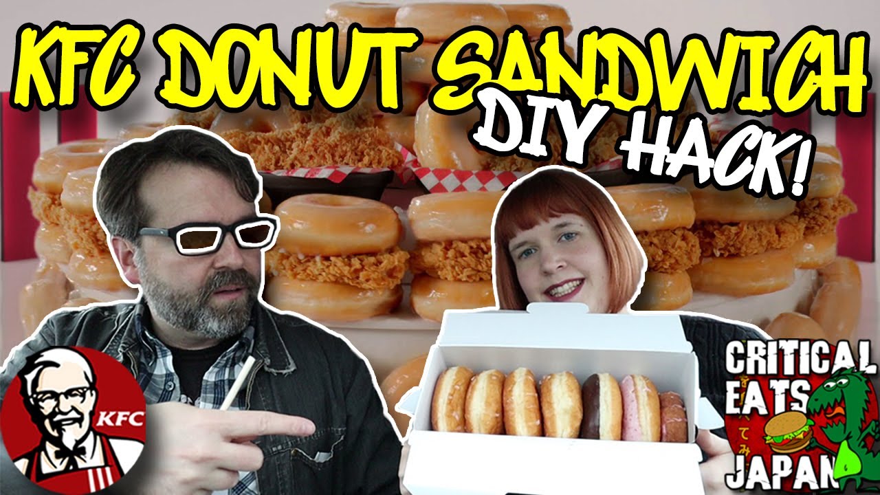 KFC Donut Sandwich DIY Hack! | with Sara - YouTube