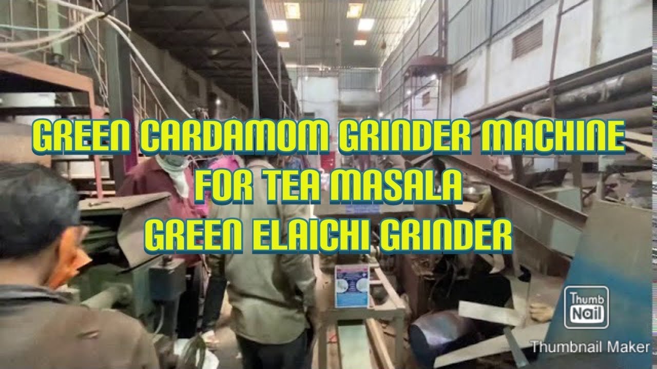 Green cardamom Grinder Machine for tea masala, green elaichi grinder☎️📞 ...