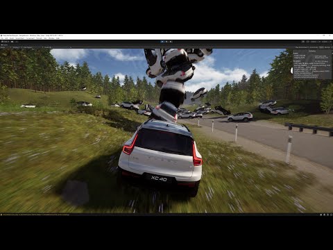 Testing: Unity Test Track Volvo Sample Project (HDRP) - YouTube