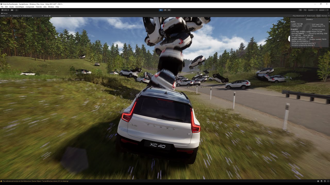 Testing: Unity Test Track Volvo Sample Project (HDRP) - YouTube