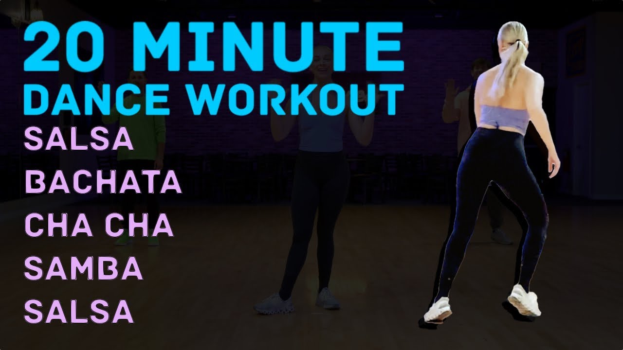 Salsa, Bachata, Merengue, Cha Cha and Samba | Easy to Follow 20 Minute Dance Workout Back View ...