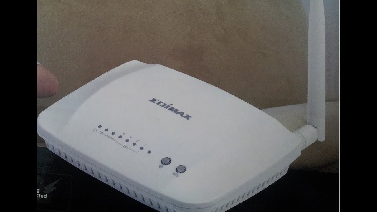 How to configure Edimax ar7188wna wifi modem - YouTube