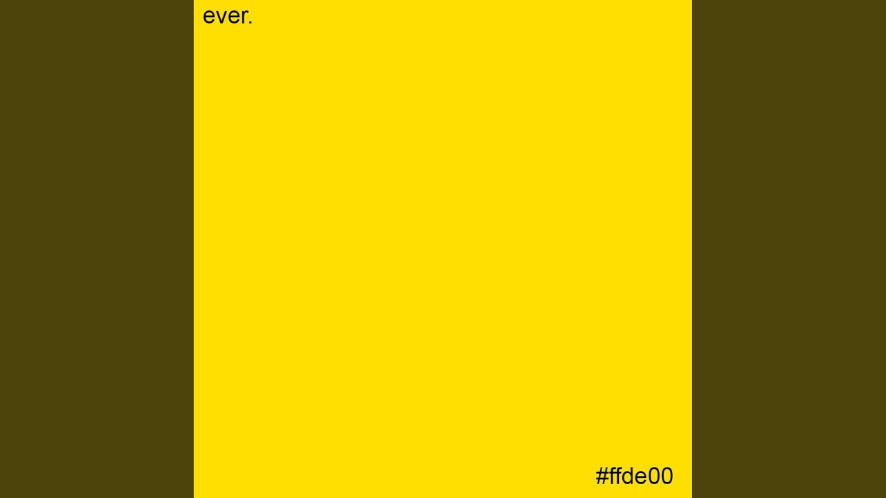 #ffde00 - YouTube