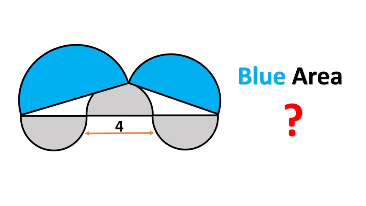 Find Blue Area.|| Olympiad Question High School Math Problem ...