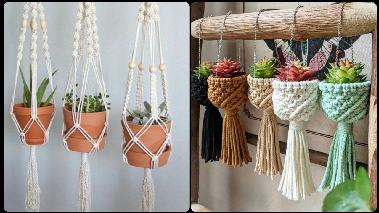 AWESOME AND STYLISH FREE CROCHET POT HANGING PLANTS PATTERN DESIGN ...