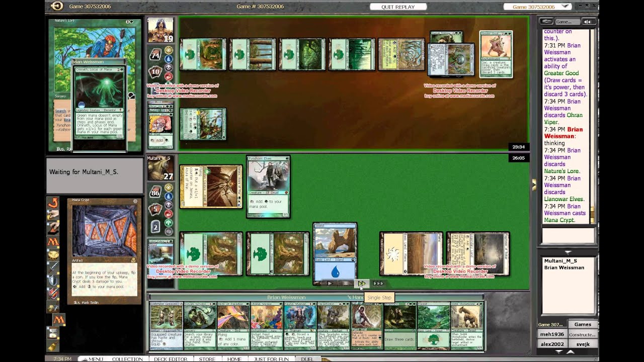 EDH MTG Commander Omnath vs. Jenara - YouTube