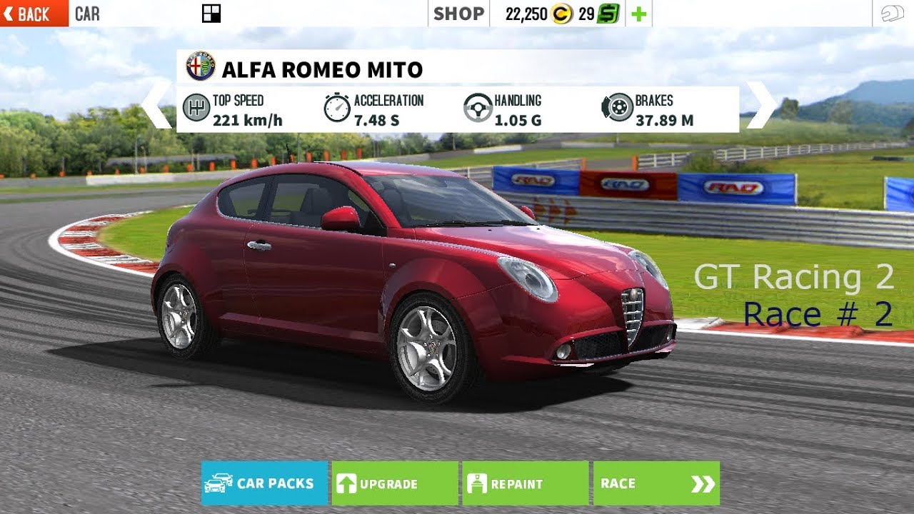 GT Racing 2 - Alfa Romeo Mito (Race #2) - YouTube