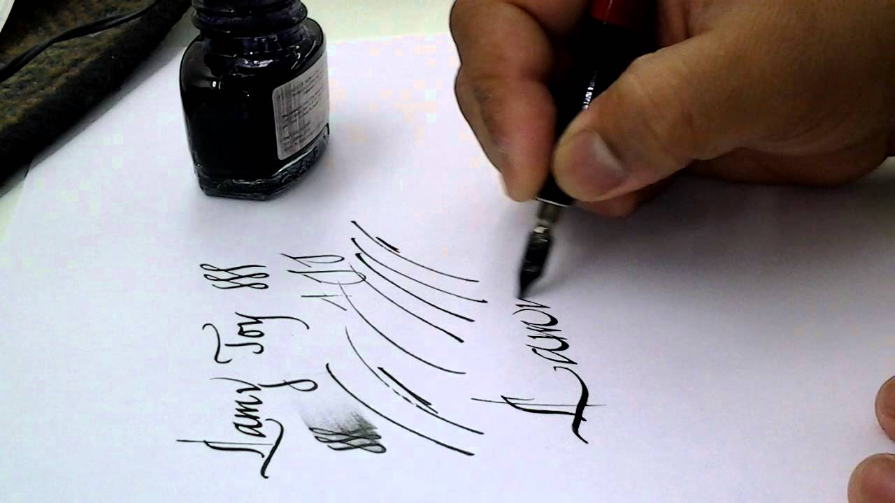 Calligraphy Tools and Supplies: Fountain pens - YouTube