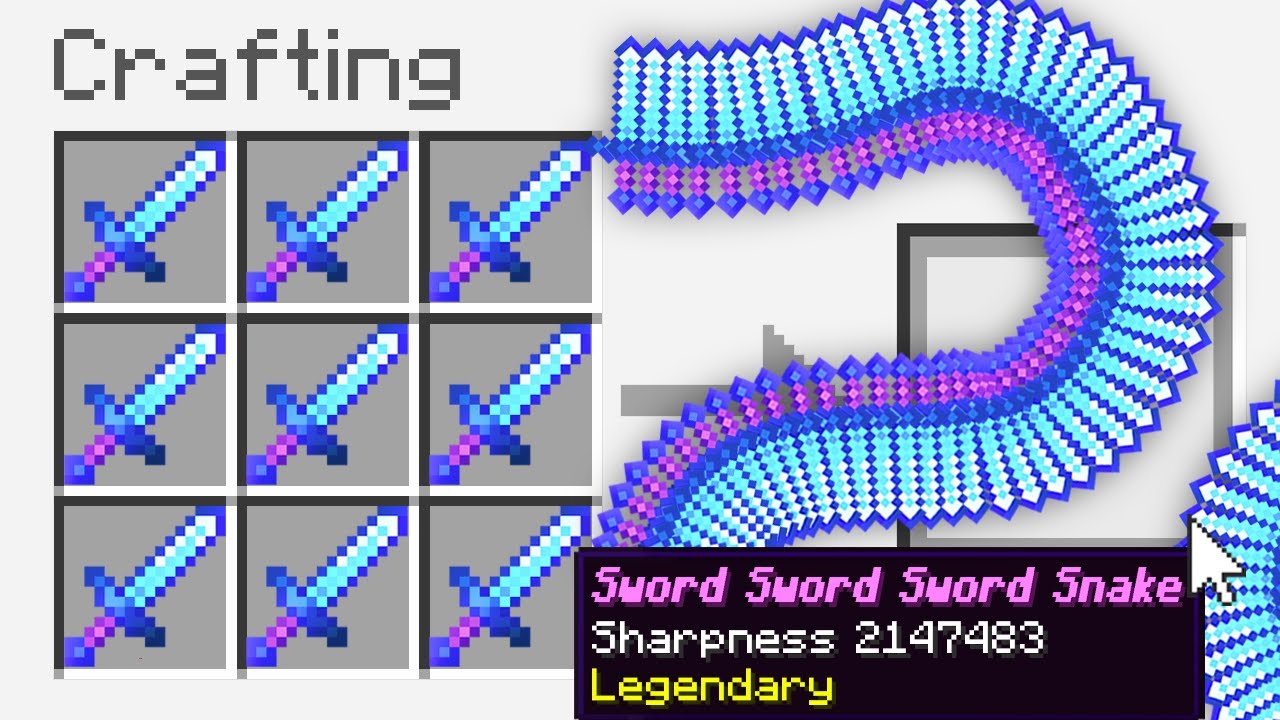 Minecraft UHC but you can craft a "Sword Snake".. - YouTube