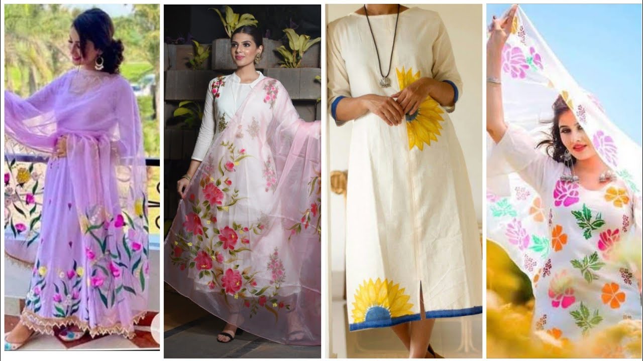 30+ Hand - Painted Dress Designing Ideas Collection / Easy_to_make_at ...