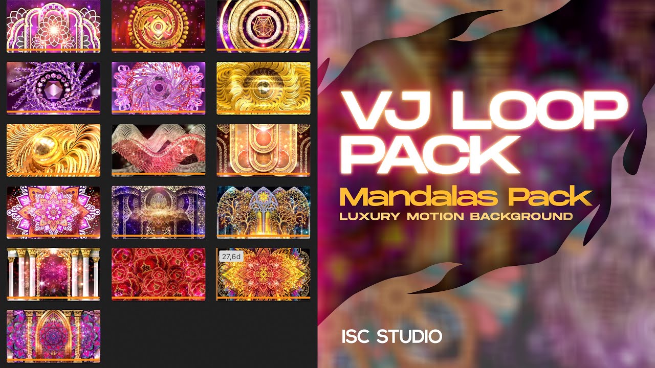 VIDEO LOOP PACK MANDALAS LUXURY MOTION BACKGROUND - YouTube