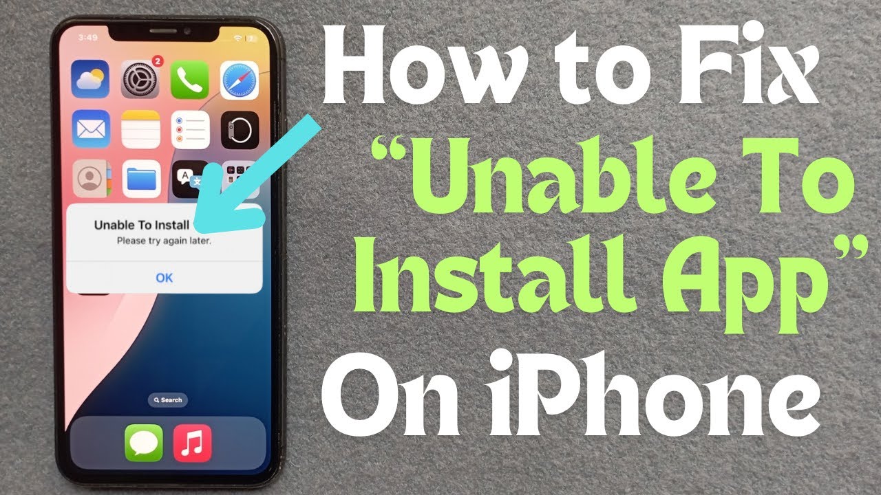 iOS 18 How to Fix Unable to Install App on iPhone - YouTube
