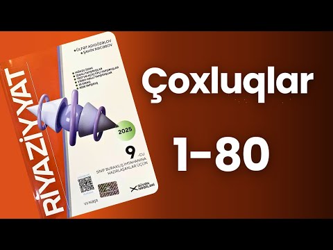 📘 9-cu Sinif Riyaziyyat  | Güvən 2025-2026 – Çoxluqlar 1-80