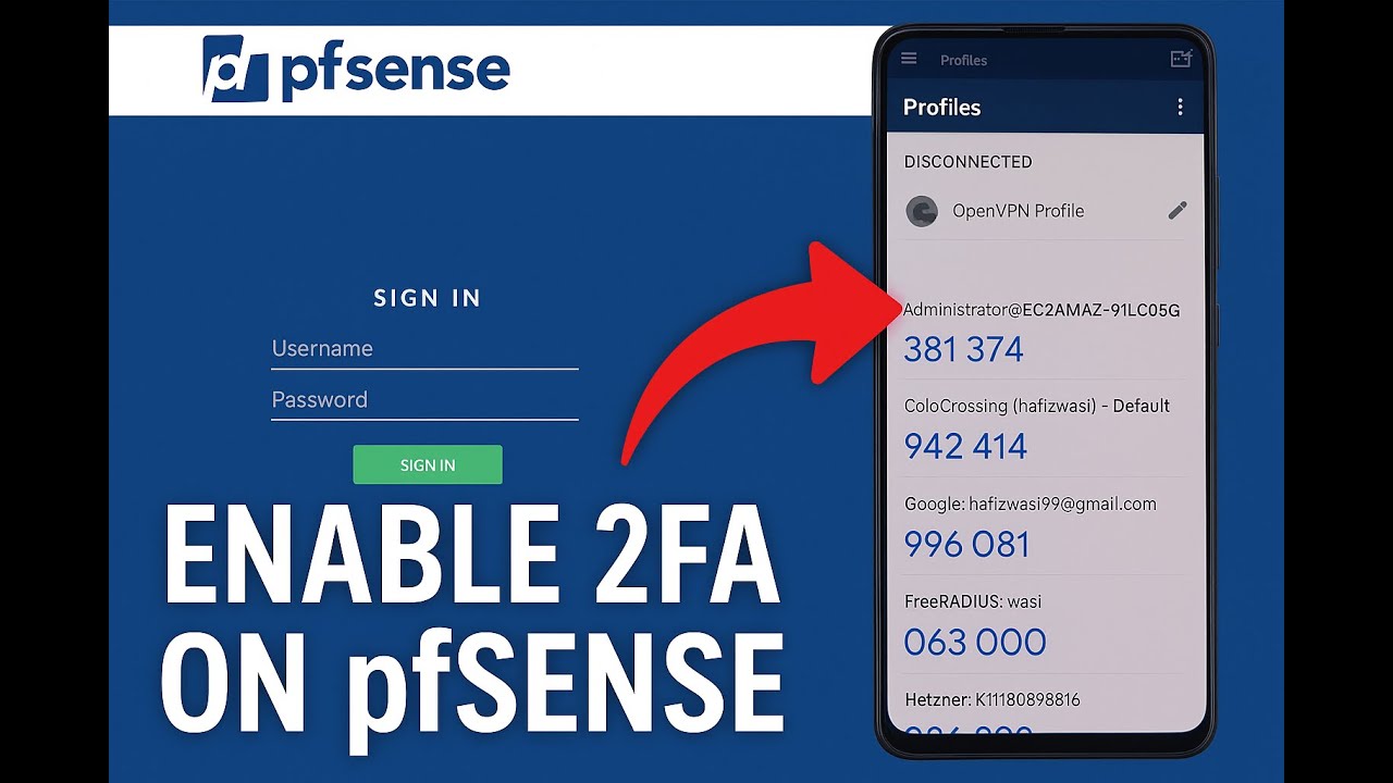 How to Set Up 2FA on pfSense Web GUI + OpenVPN Step by Step - YouTube