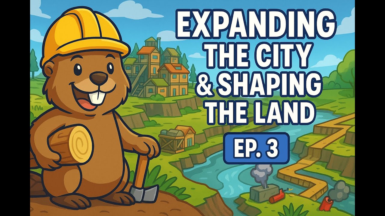 Expanding the City & Shaping the Land | Timberborn Gameplay Ep. 3 - YouTube