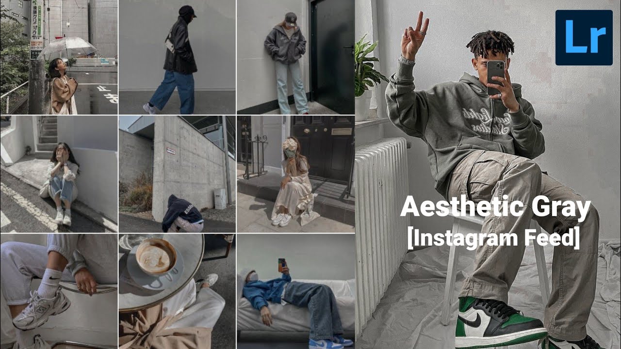 Aesthetic Gray preset | Instagram feed | lightroom preset 2021 - YouTube