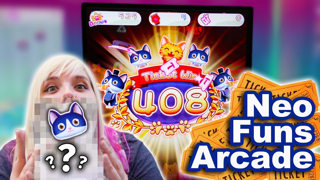 What can we win at NeoFuns arcade? Mystery box pusher, ticket claw ...
