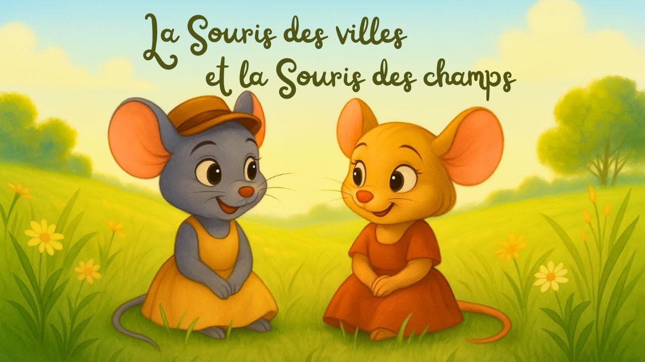 La souris des villes 🐭 et la souris des champs, histoire douce en ...
