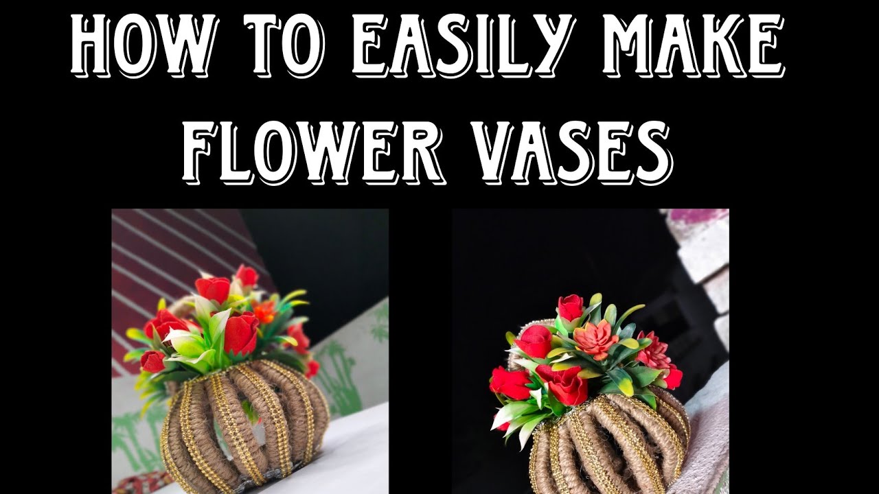 Ki Vabe Sohoje Pat Diye Phuldani Banaben || How To Easily Make Flower ...