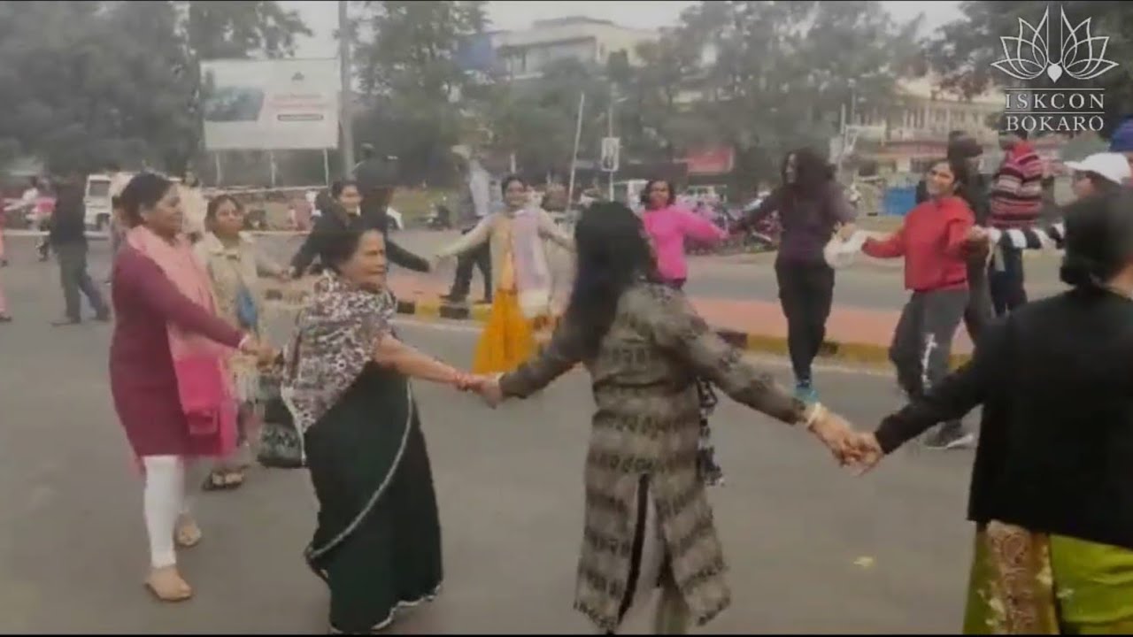 happy moments at happy street of happy devotees of ISKCON Bokaro - YouTube