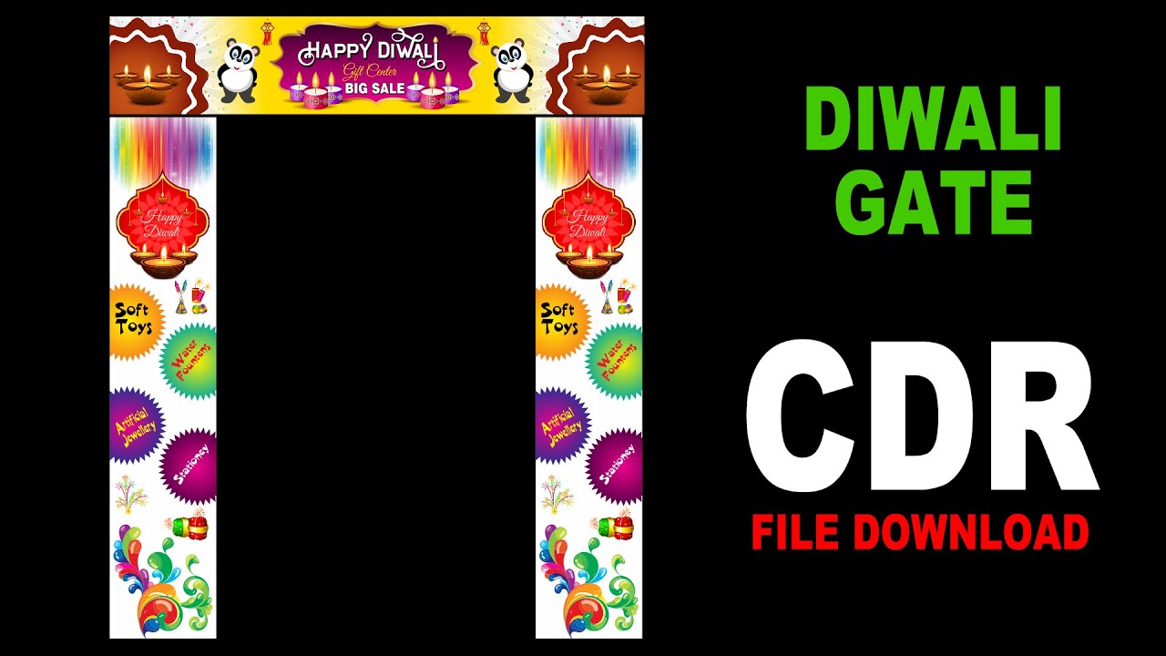 Diwali Shop Gate Flex Board Design || Banner || Up Design And Printing ...